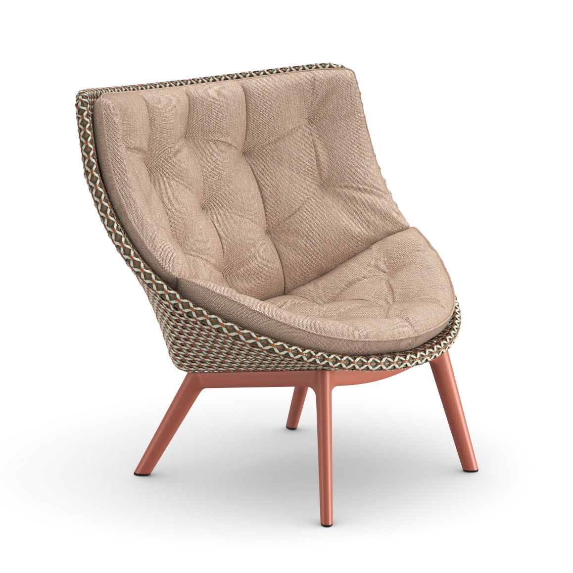 DEDON MBRACE Loungesessel Hochlehner - Aluminiumgestell
